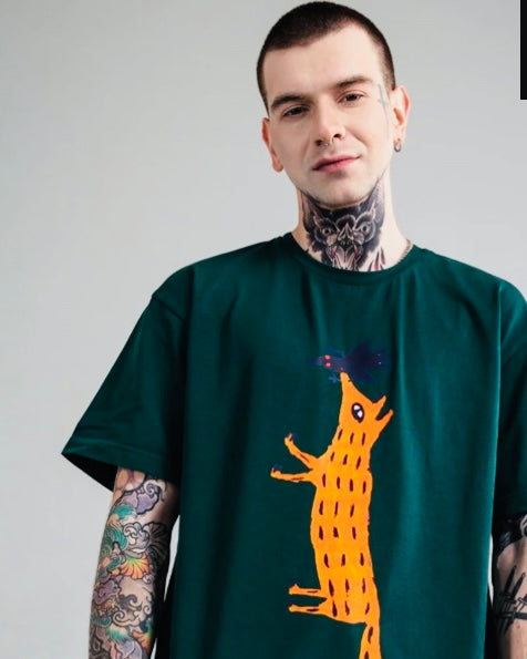 Sale! Ukrainian Beasts Maria Prymachenko Fox & Crow Graphic T shirt Un ...