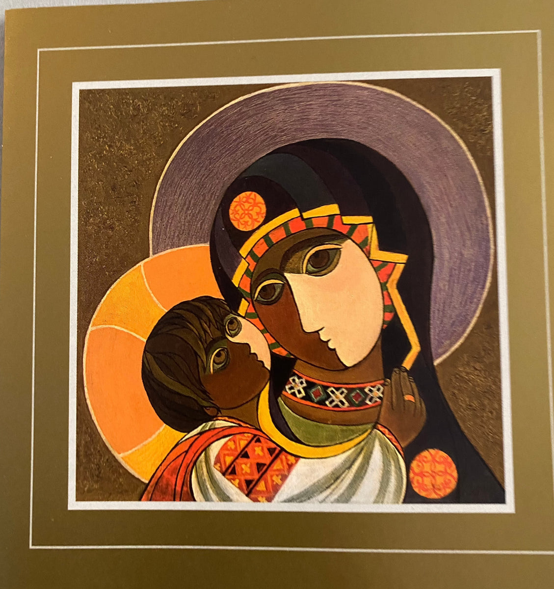 Christmas Halyna Mazepa The Blessed Virgin and Child Individual card ...